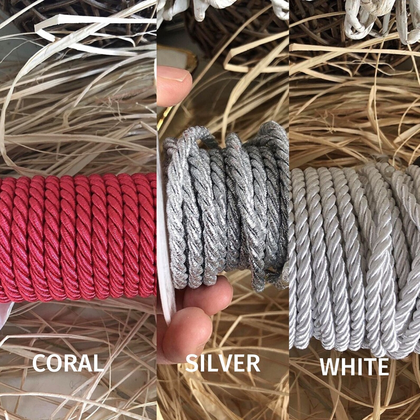 4mm Gold Twisted Cordbraid Cord26 Colourssoutace Braid | Etsy