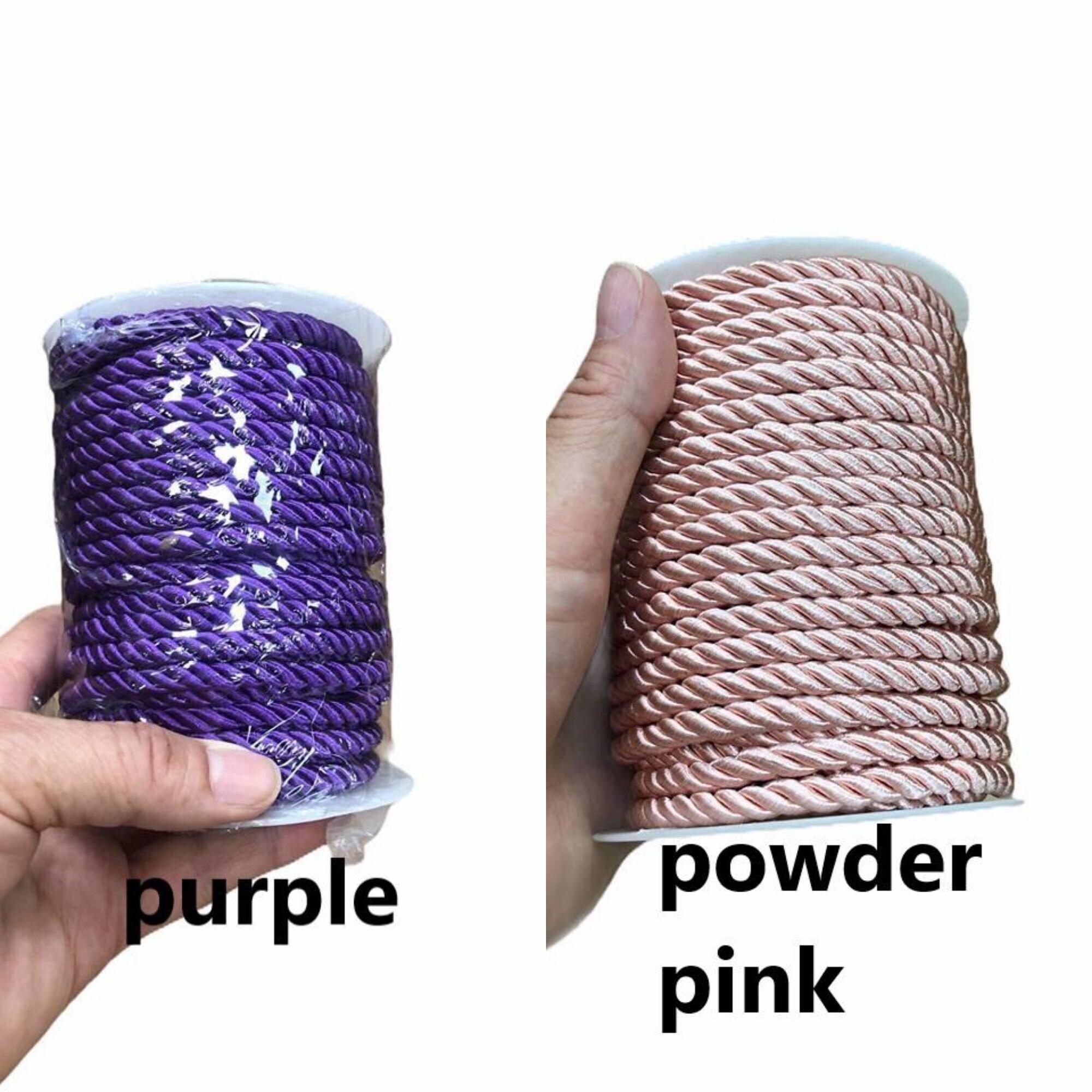 6mm Twisted Cordbraid Cord13 Colourssoutace Braid | Etsy