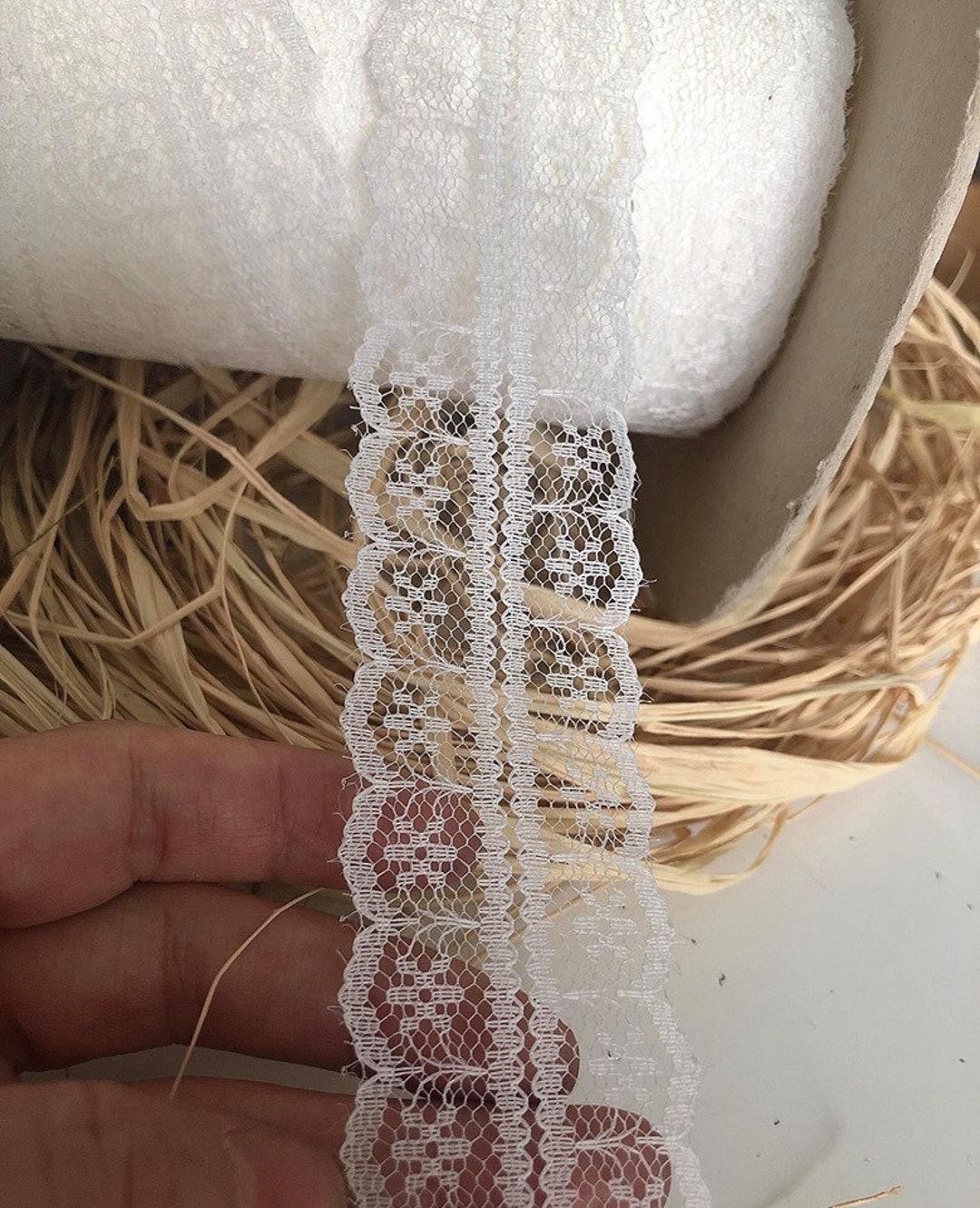 White Lace Trim,2 Inches Wide Lace Trim,white Lace Fabric,lace Trim by ...