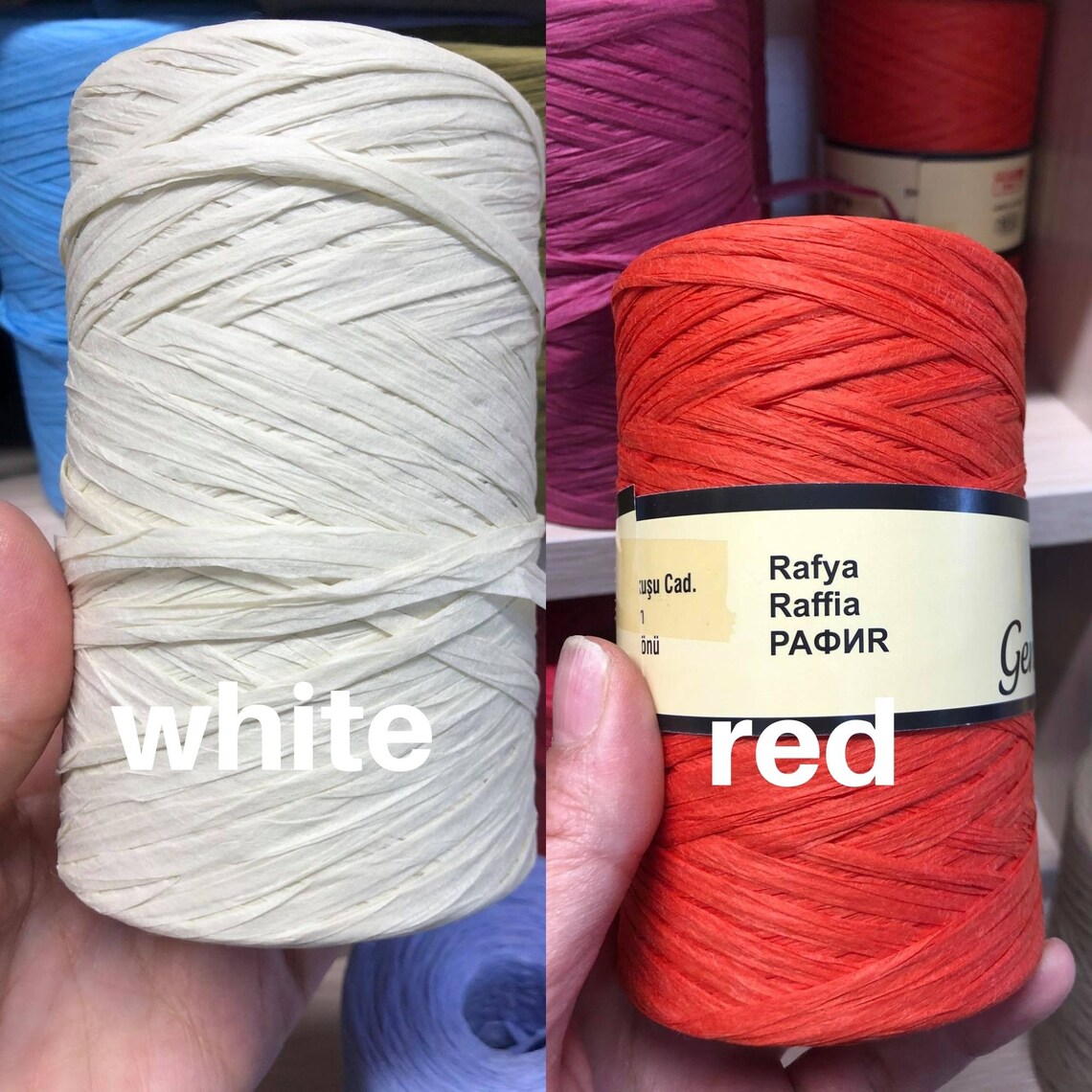 Raffia Yarnspaper Yarns150 Gr 250 Mtnatural Crochet - Etsy
