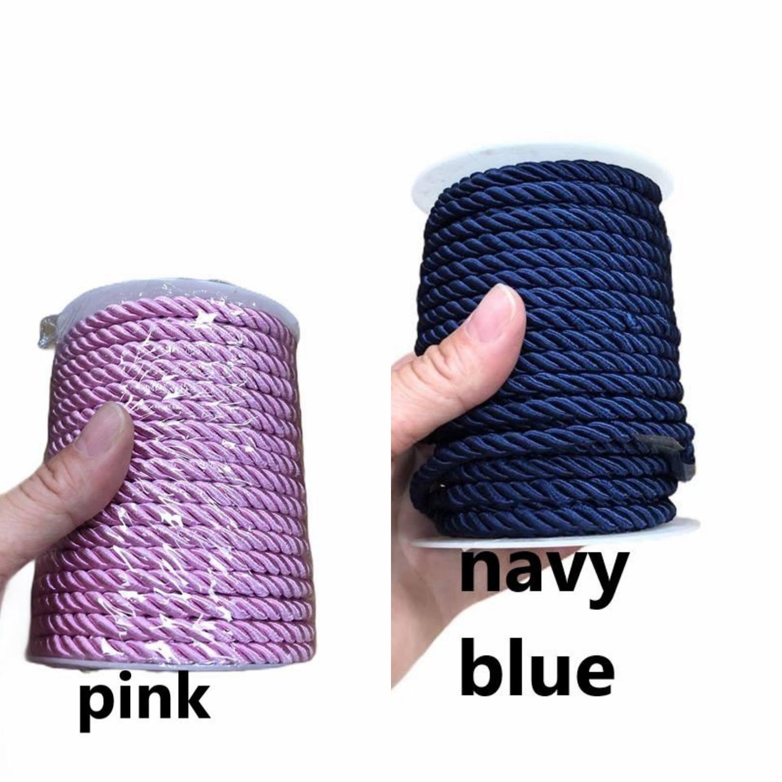 6mm Twisted Cordbraid Cord13 Colourssoutace Braid | Etsy