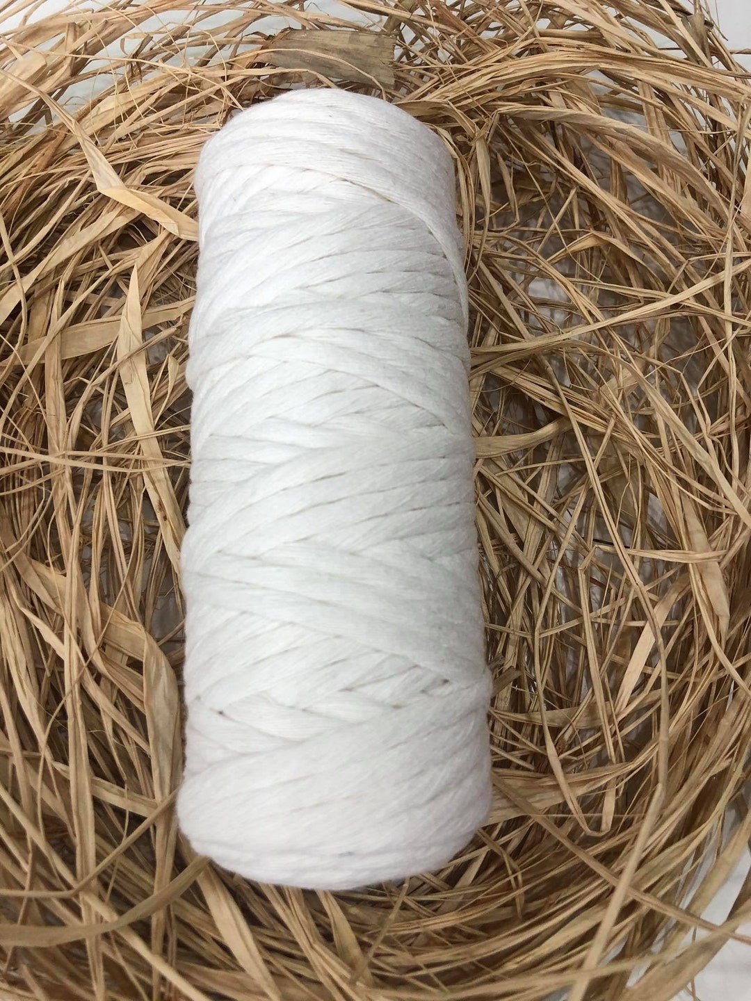 White Macrame Cord4mm Cotton Cord for Macramemacrame - Etsy