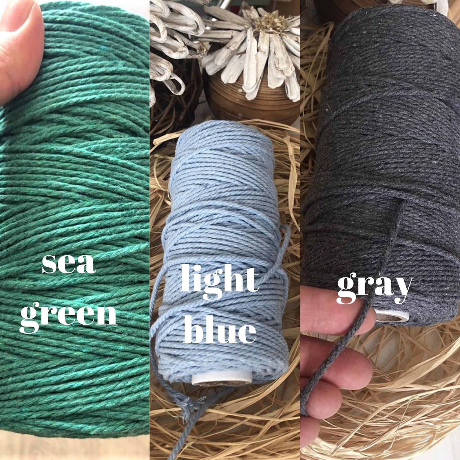 3mm Macrame Cord3mm Cotton Cord for Macramemacrame | Etsy