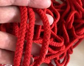 8mm Red Macrame Cordred Cotton Cord for Macramemacrame Rope - Etsy