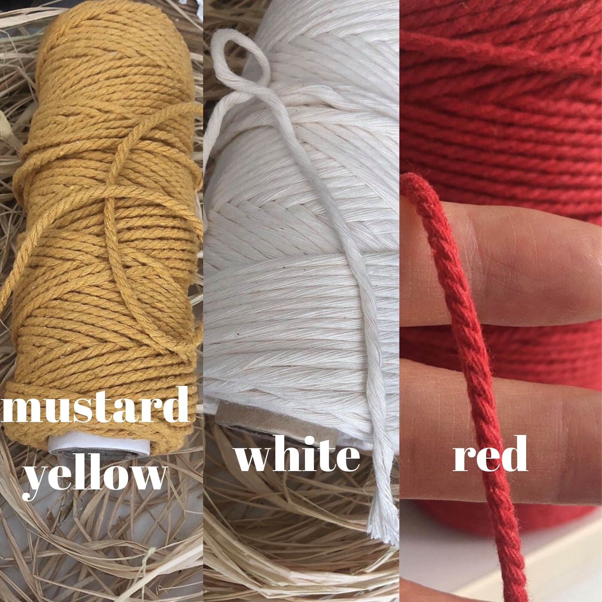 3mm Macrame Cord3mm Cotton Cord for Macramemacrame | Etsy