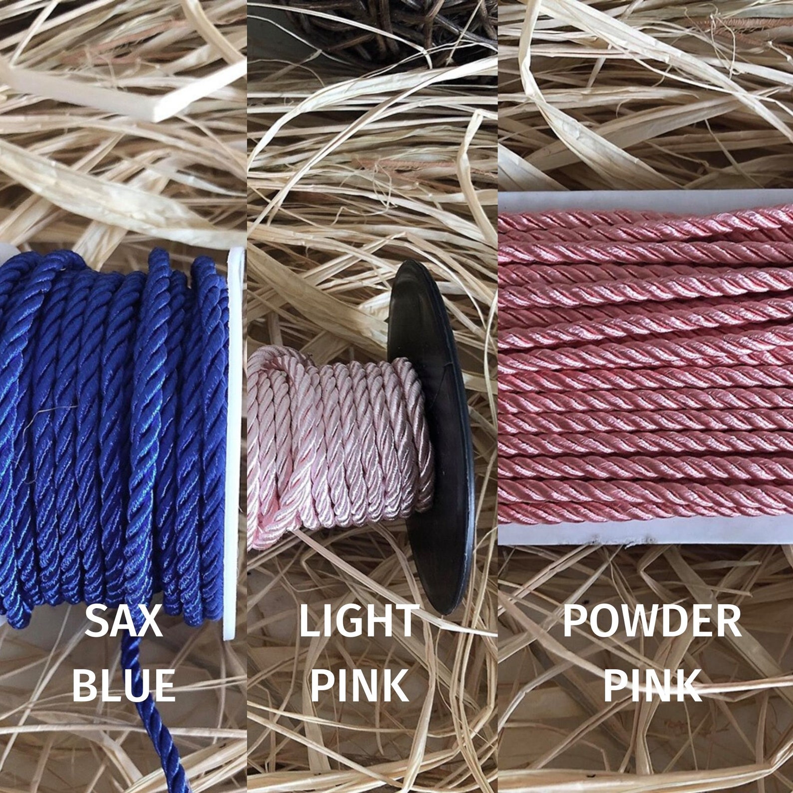 4mm Gold Twisted Cordbraid Cord26 Colourssoutace Braid | Etsy