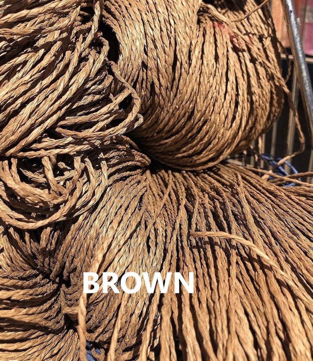 Brown Natural Crochet Yarns,brown Paper Yarns,natural Raffia Yarns ...