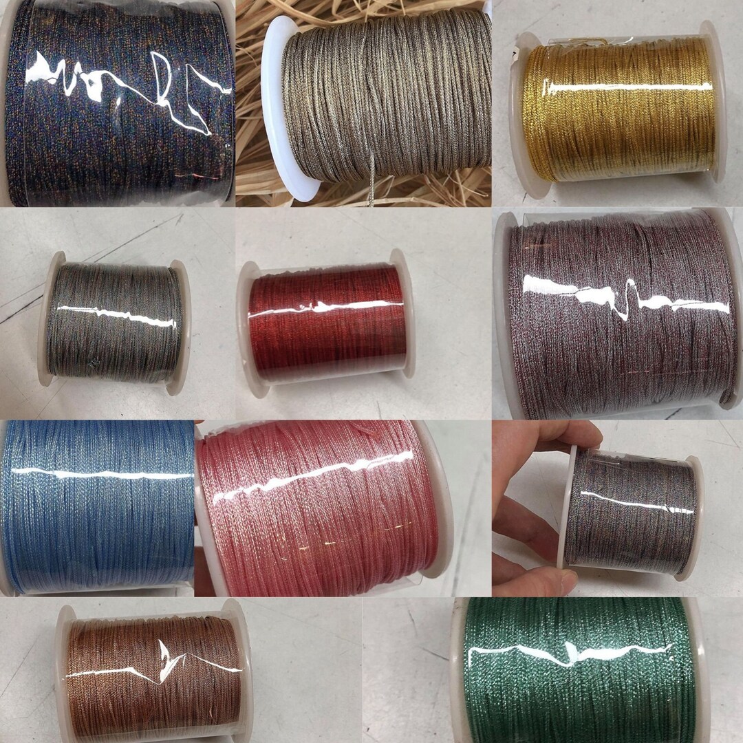 1mm Silverly Cords,glitter Cord,shiny Cord,parachute Cord,paracord Cord ...