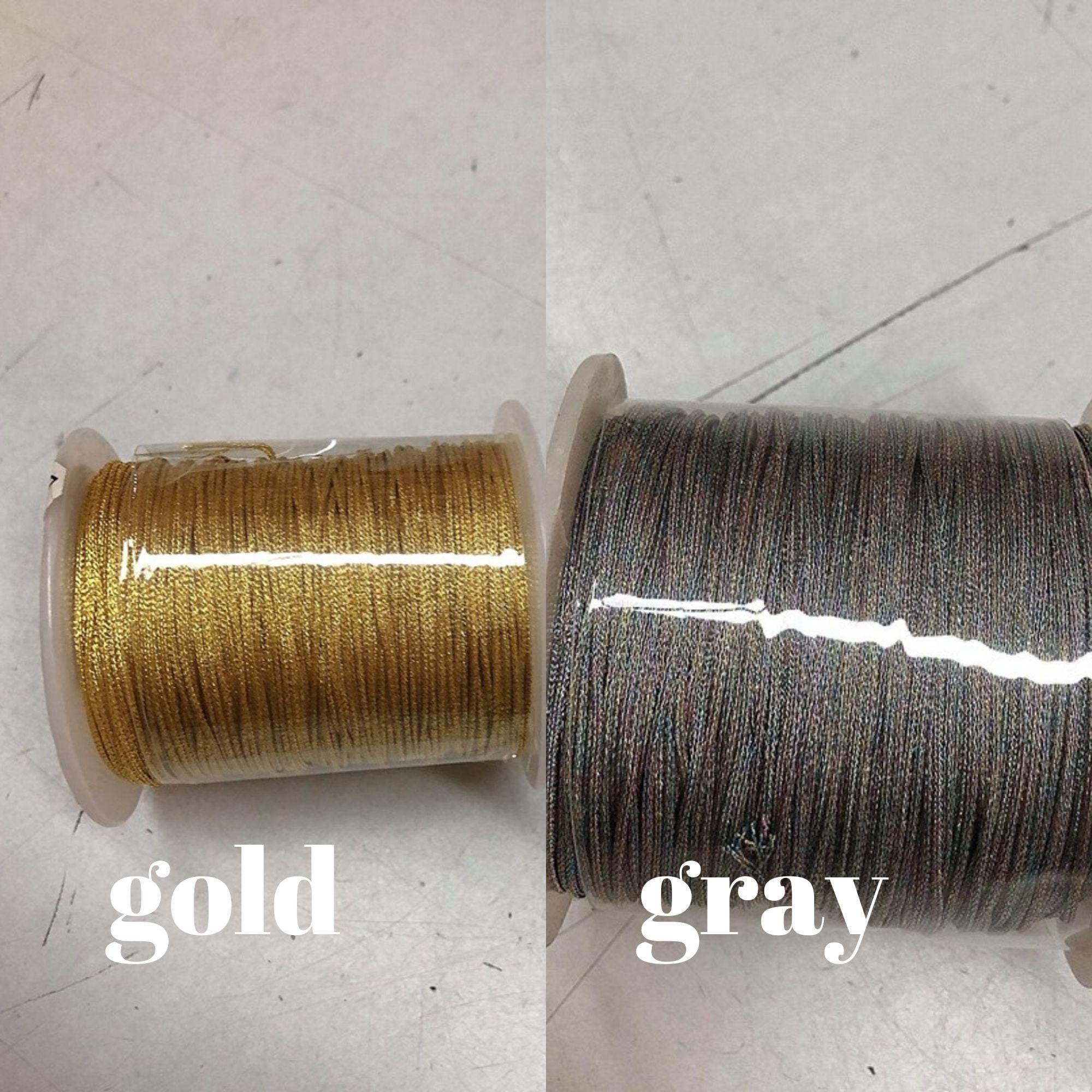 1mm Silverly Silver CordsGlitter CordShiny CordParachute | Etsy