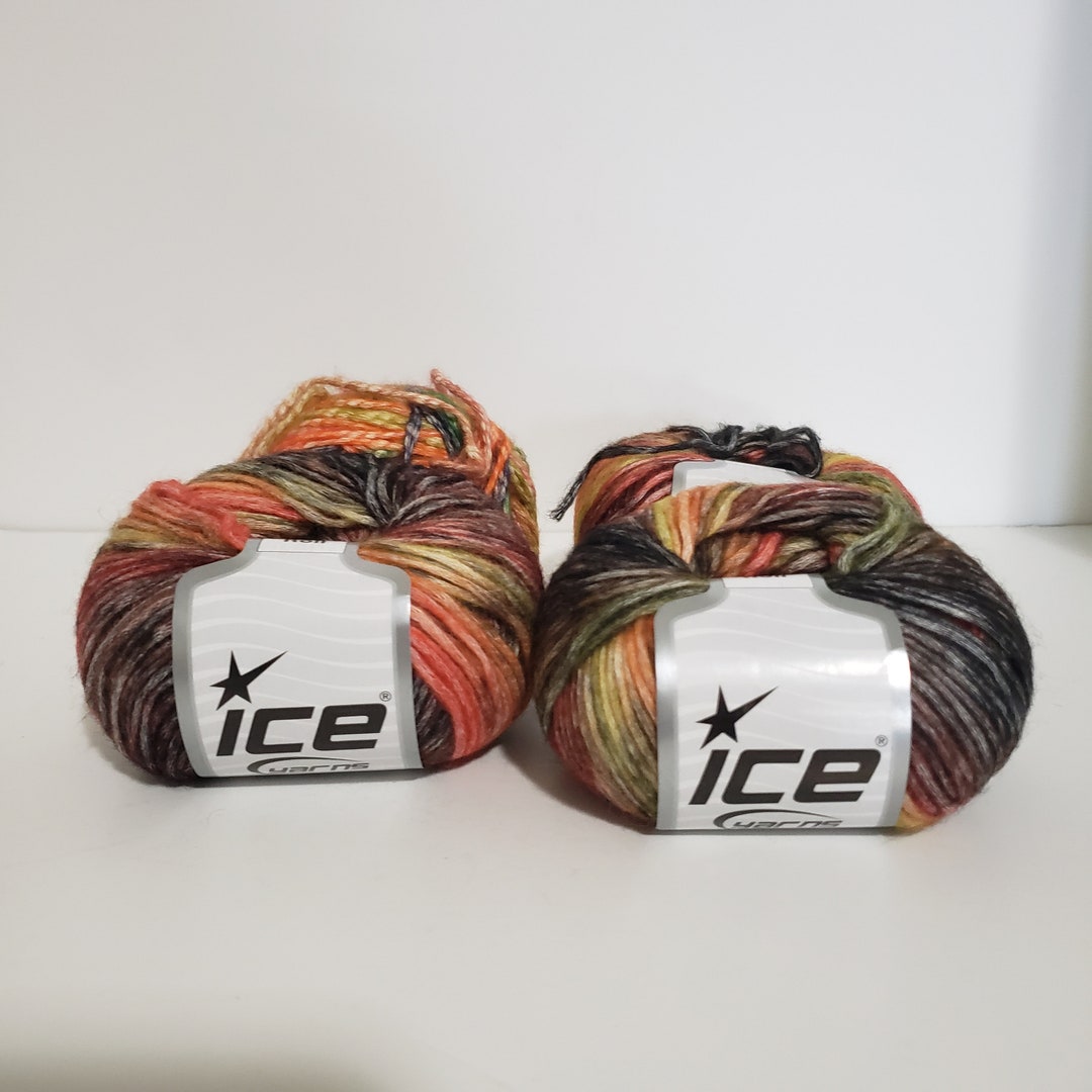 Ice Yarn Set of Four 50 Gram Balls Two Colors to Choose From - Etsy