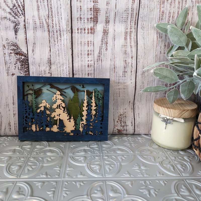 Layered Wood Art - Etsy