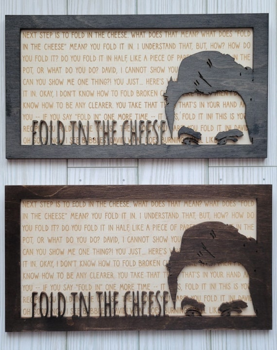 Fold in the Cheese 3D Layered Design Svg/dxf/ai/lbrn2 Digital - Etsy