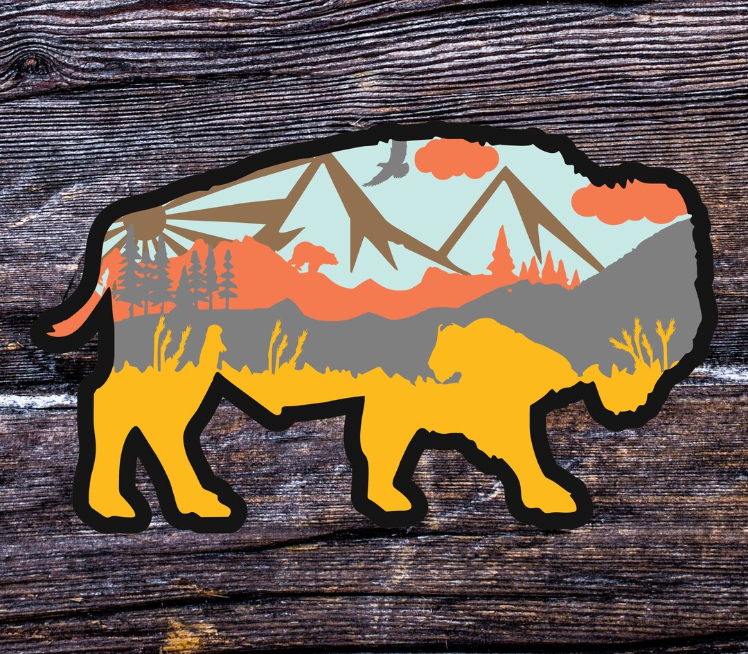 3D Layered Design | Multi Layered Bison Design for Cricut Silhouette ...
