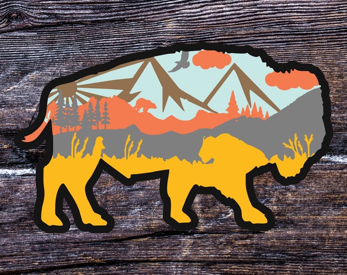 3D Layered Design | Multi Layered Bison Design for Cricut Silhouette ...