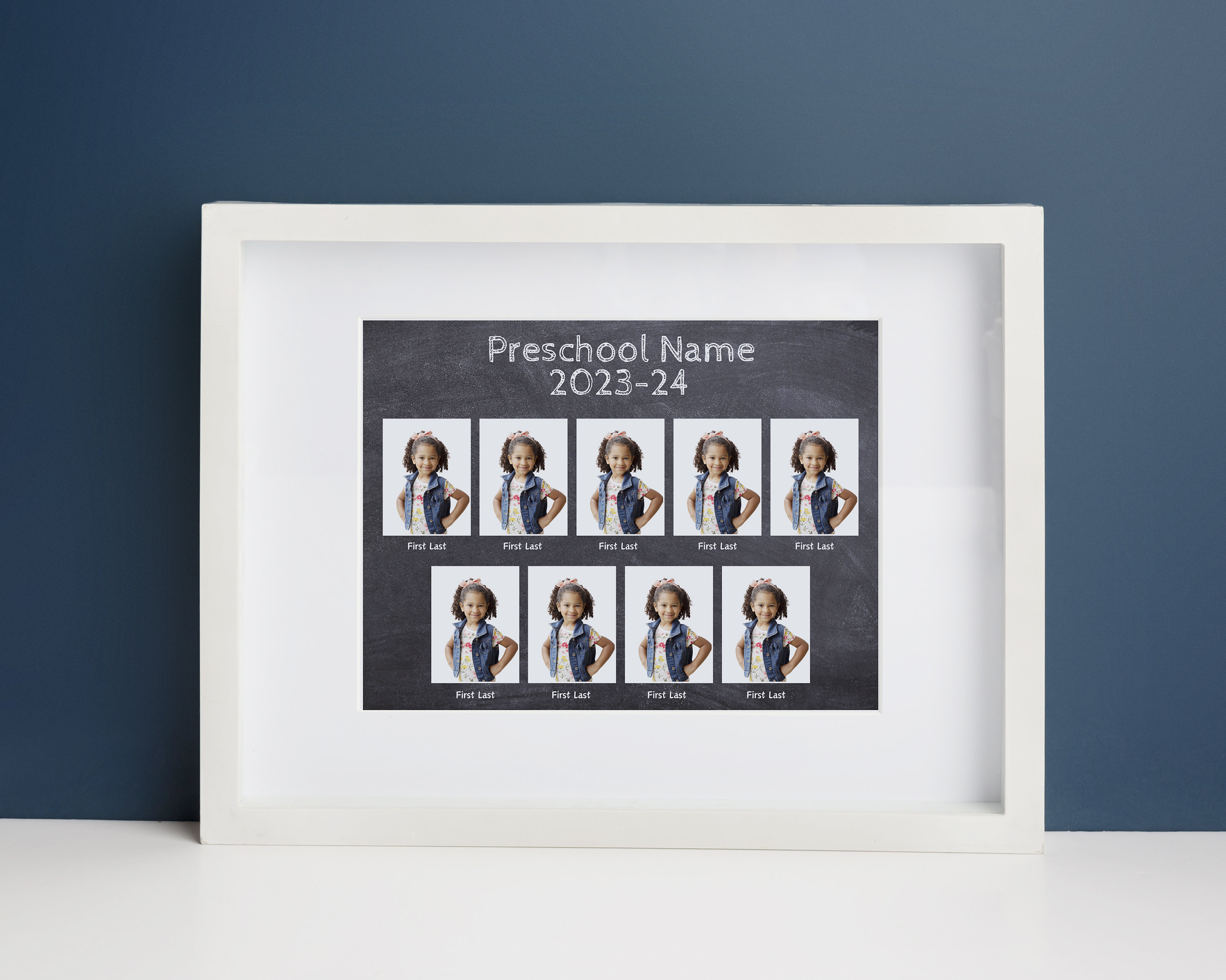 9 Student Class Photo Collage Template, Editable in Canva, Perfect for ...