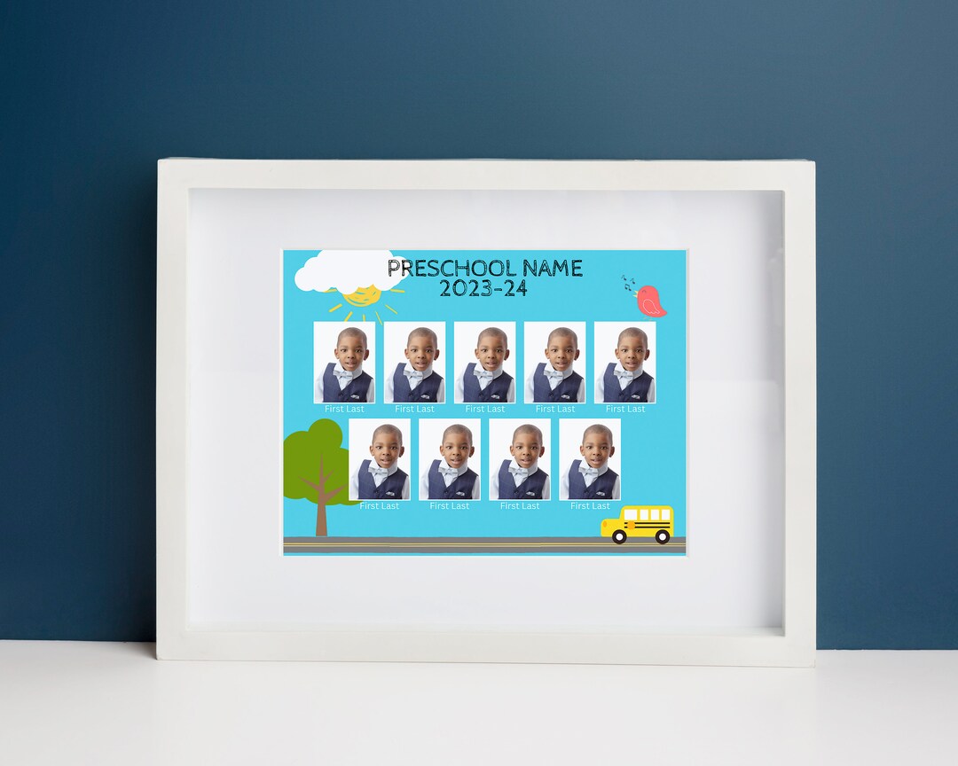 9 Student Class Composite Template, Fully Editable in Canva (free ...
