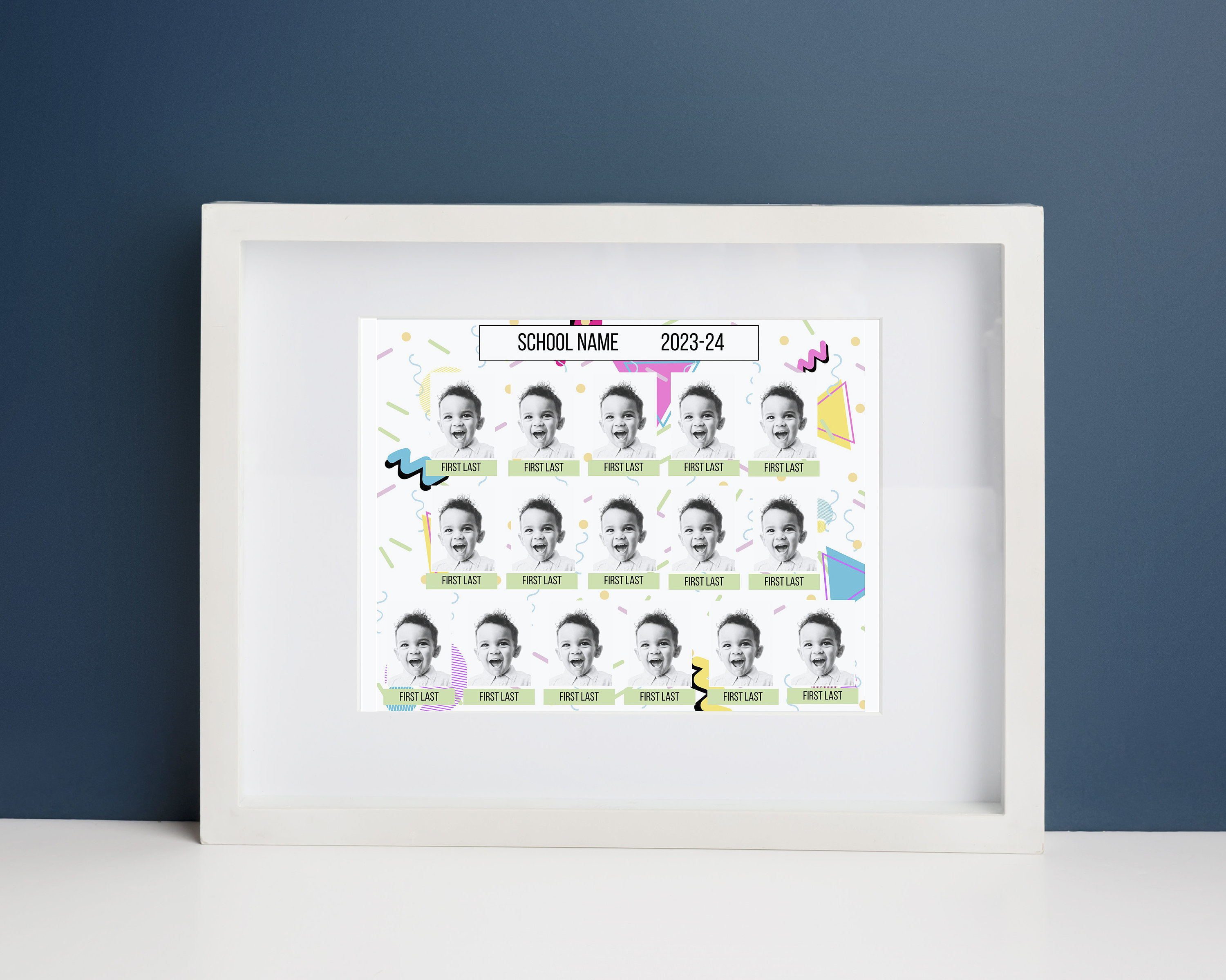 15 Student Class Photo Composite Template, Editable in Canva's Free ...