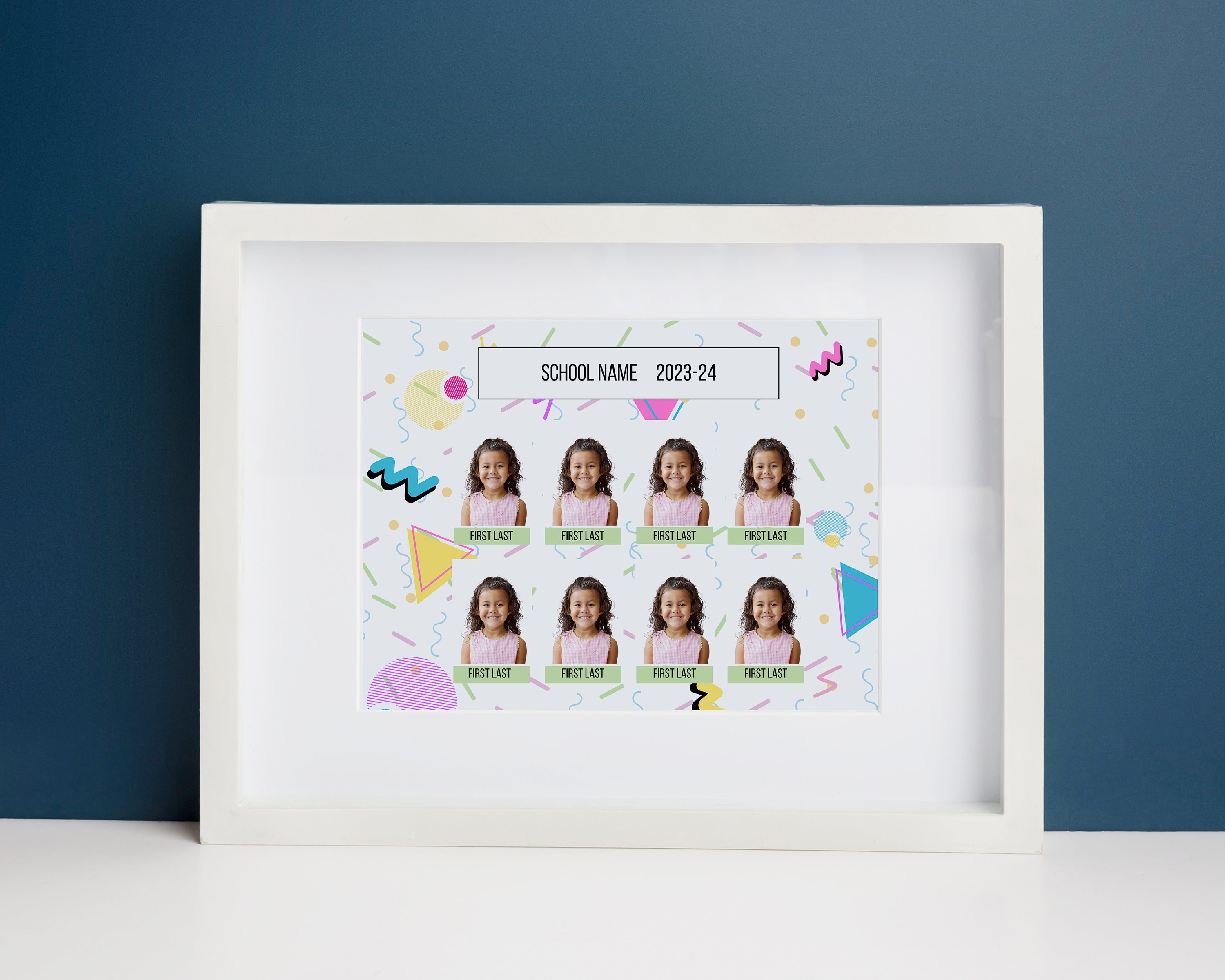 8 Student Class Photo Composite Template, Free Canva Version Edits ...
