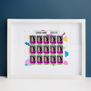 16 Student Class Photo Collage Composite Template, Editable in Canva ...