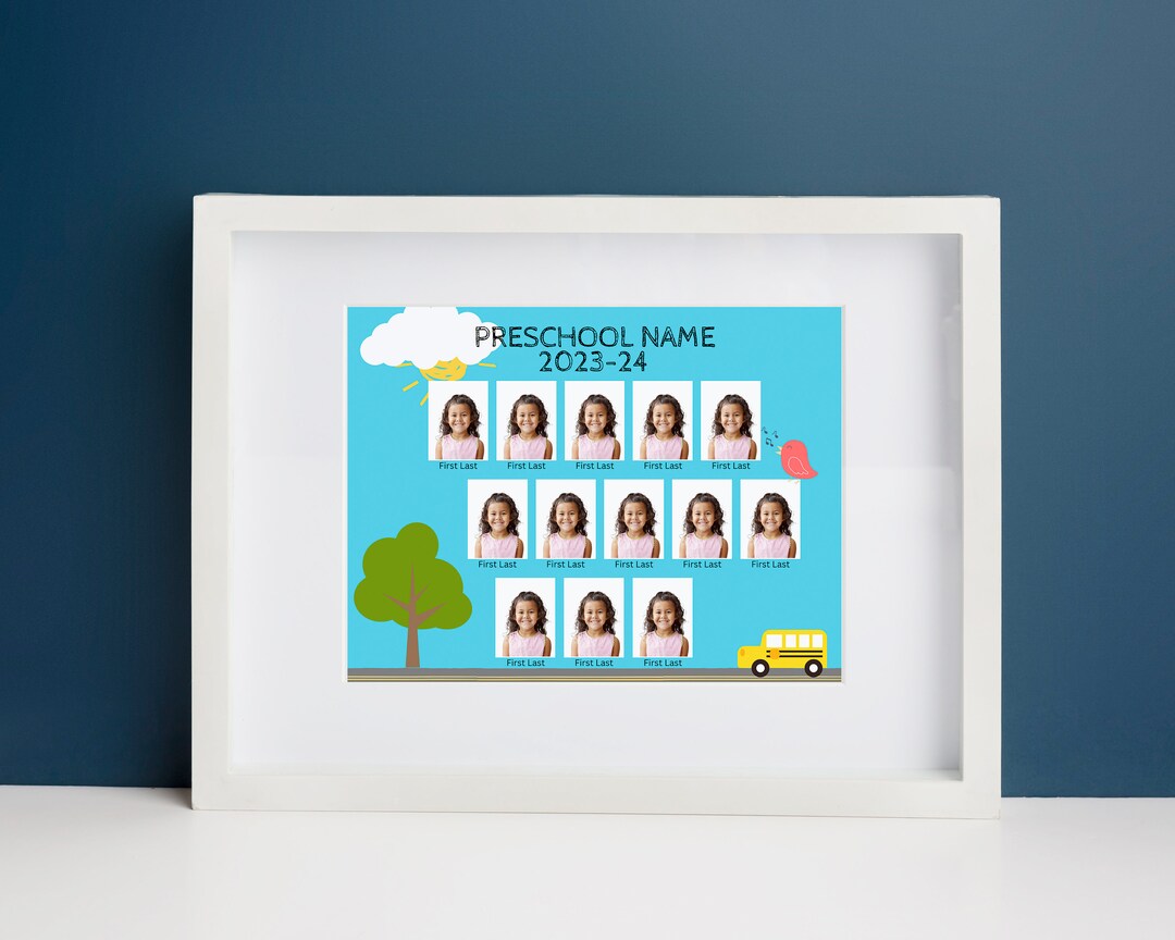 13 Student Class Composite Template, Fully Editable in Canva, Perfect ...