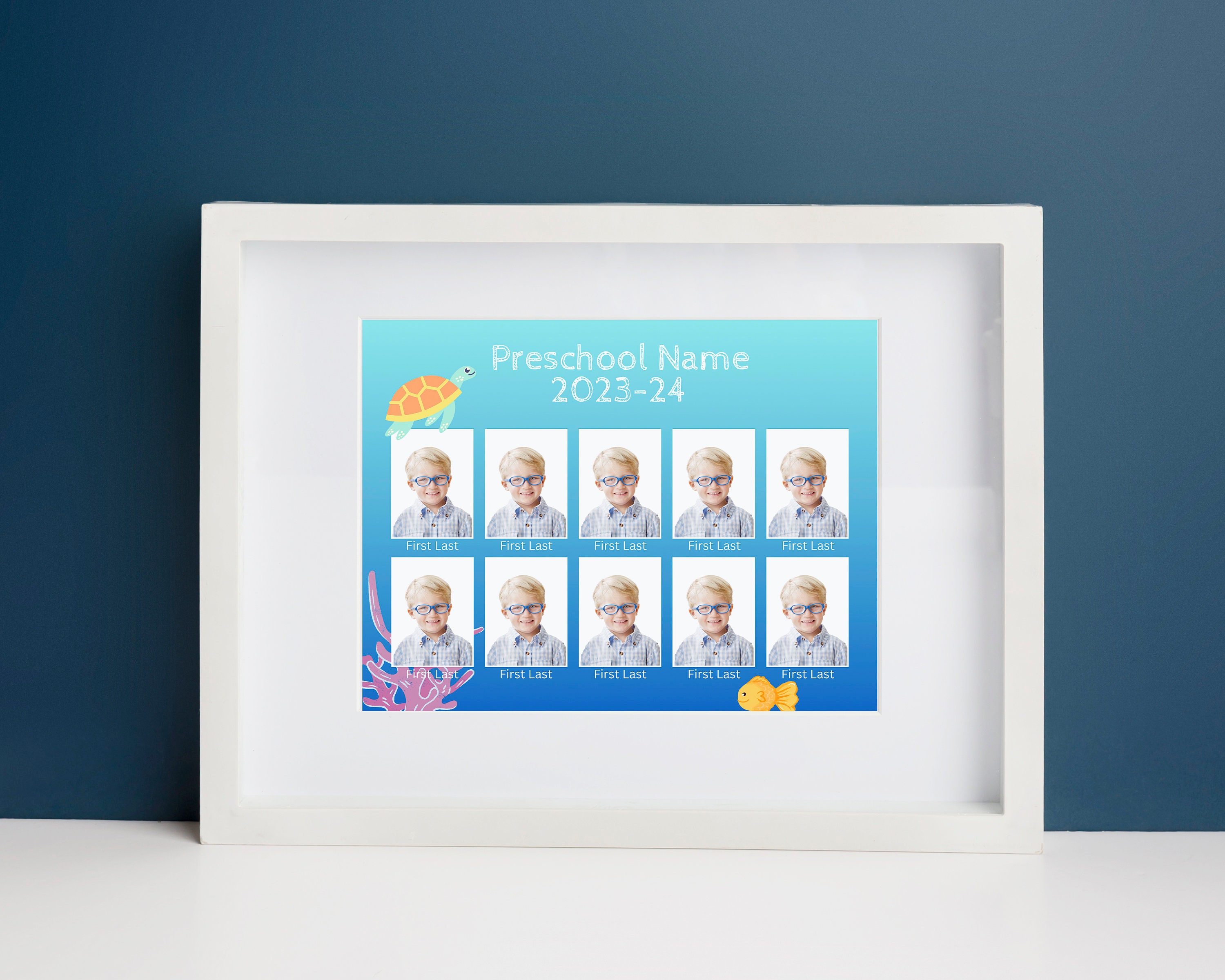 10 Student Class Photo Composite Template, This Collage is Editable in ...