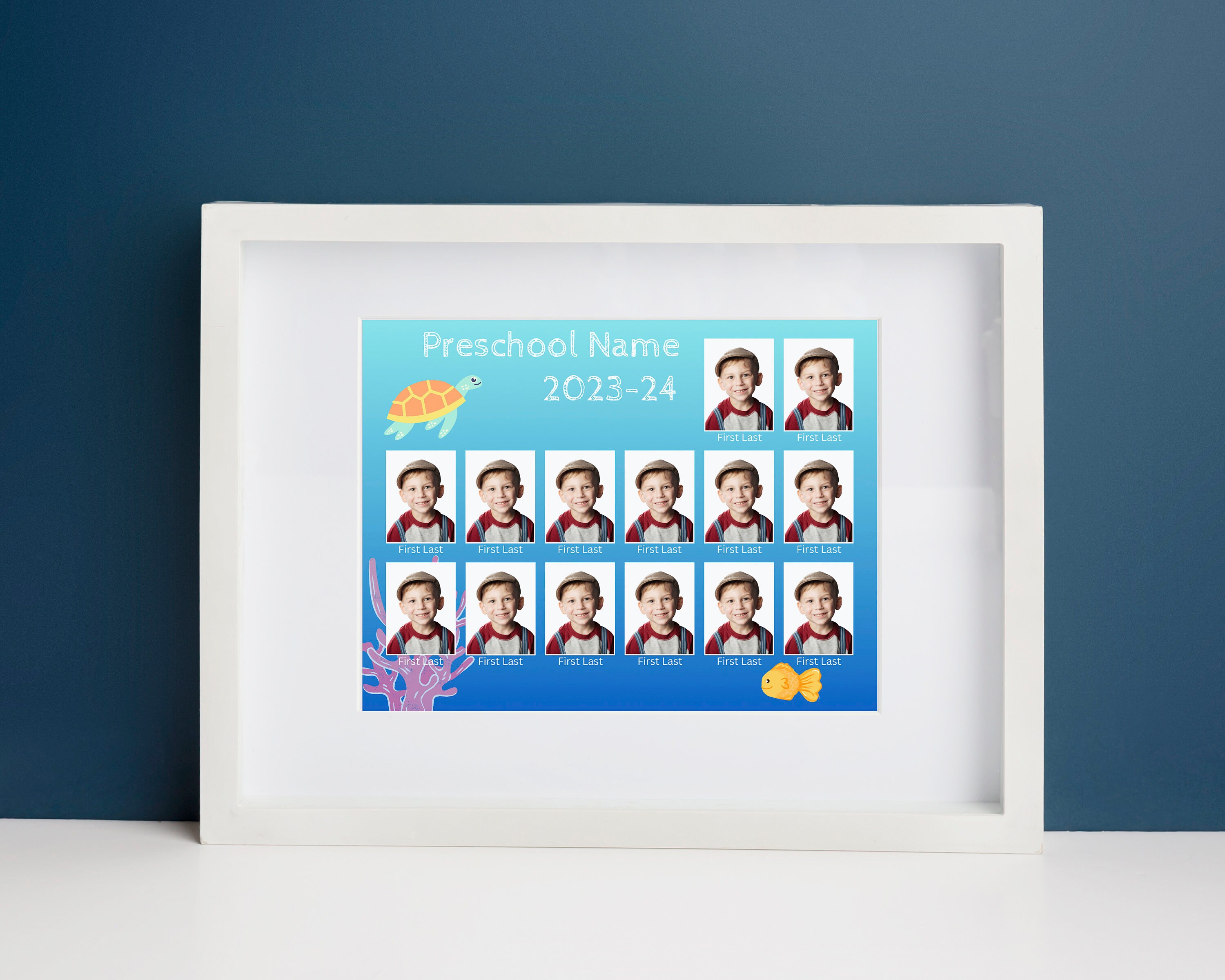 14 Student Class Photo Composite Template, Editable Using Canva's Free ...