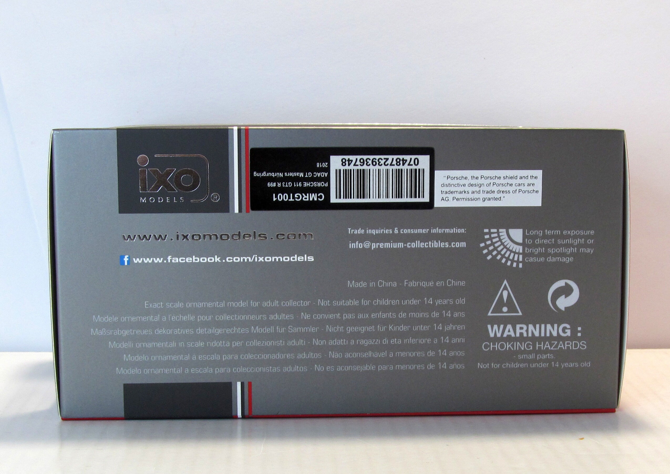 Porsche 911 (991) GT3 R #99 GT, CMR, Ixo-models, Box. Diecast Scale 1: ...