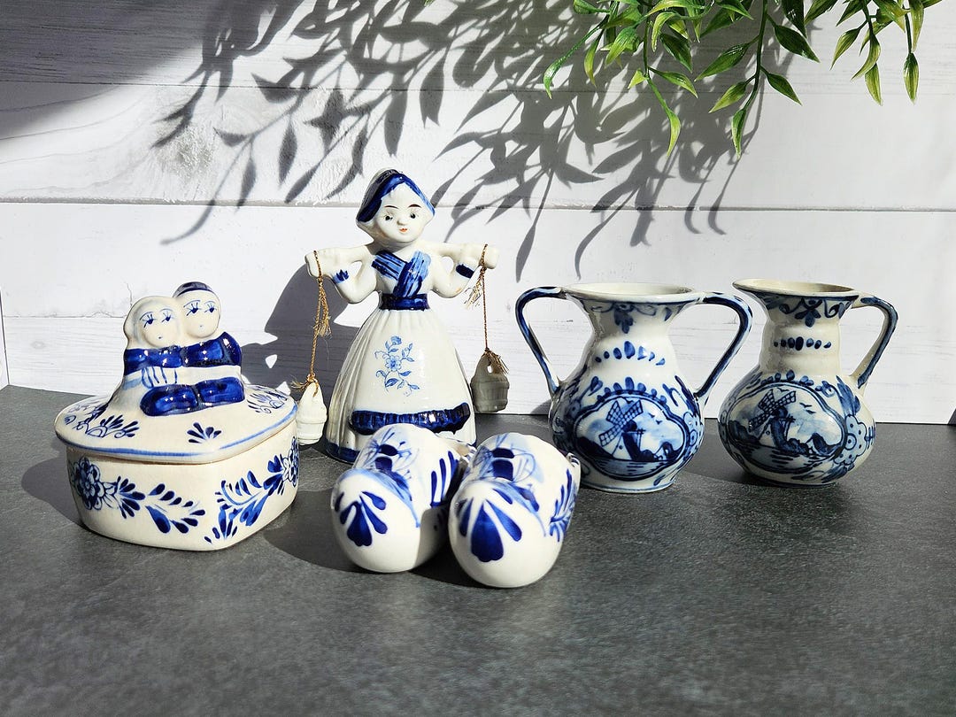 Vintage Delftware Lot of 6 Pieces, Delfts Blauw, Delft Blue Pottery - Etsy