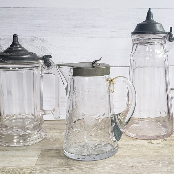 Glass Syrup Pitcher - Etsy