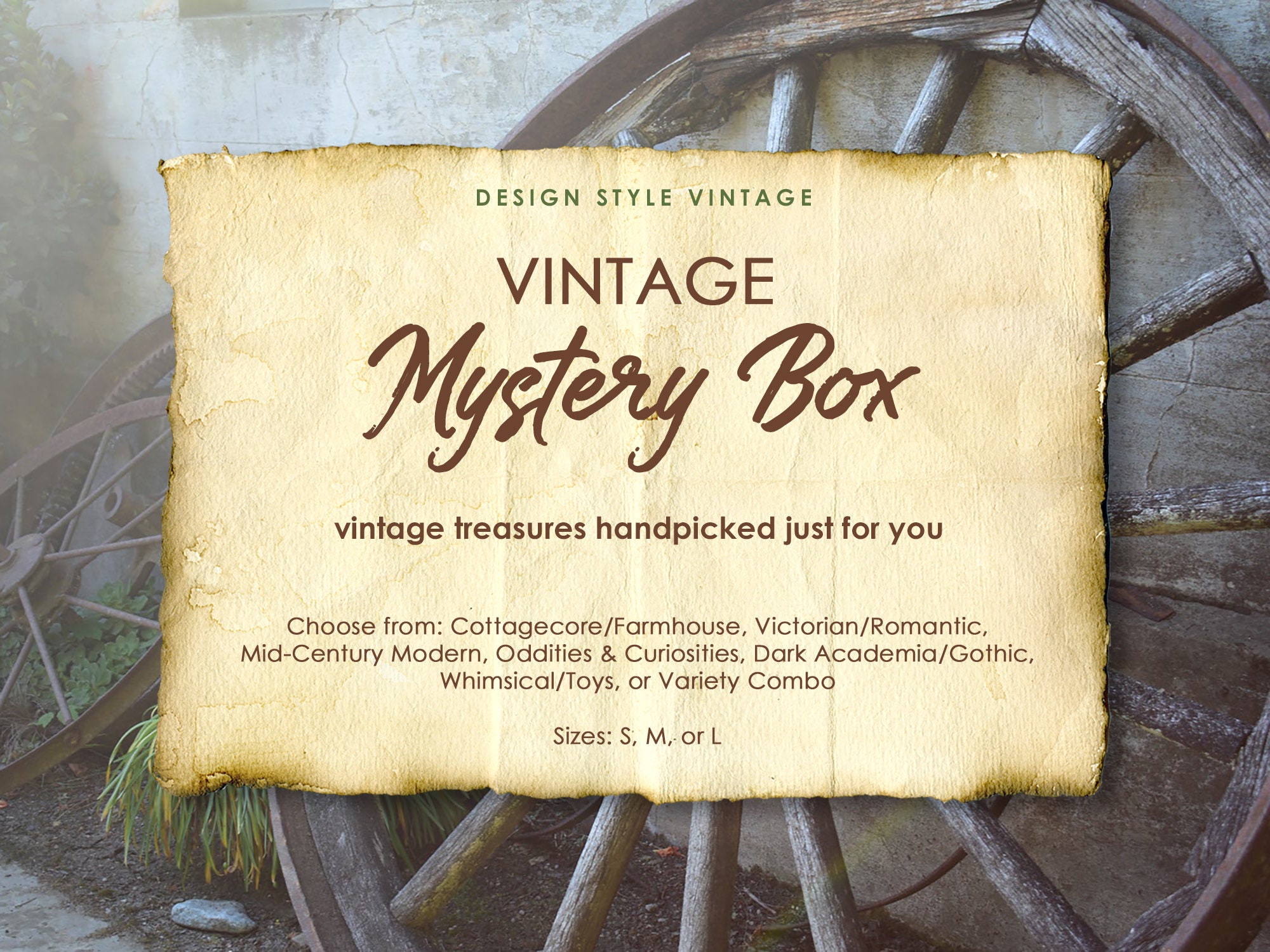 Vintage Mystery Box Antique Mystery Box Vintage Style Collections ...
