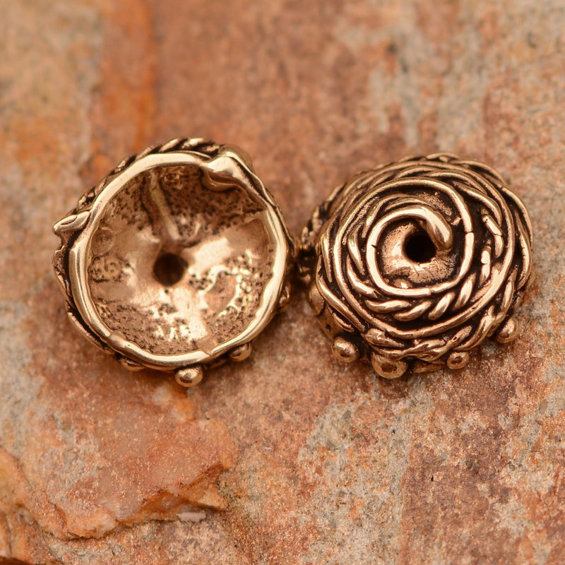 Bronze Bead Caps - Etsy