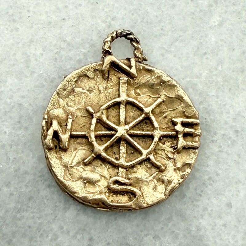 Compass Charm - Etsy