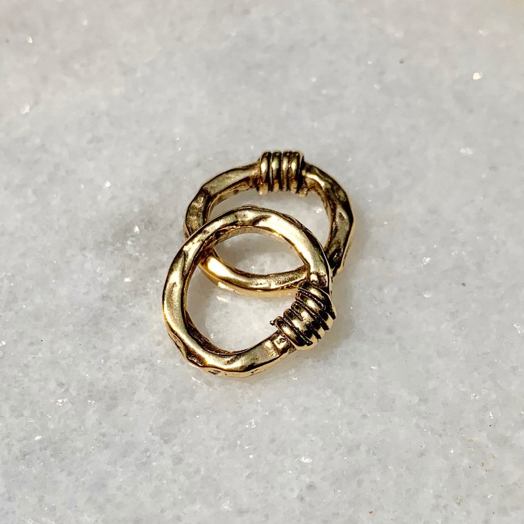 Chunky Wrap Links in Bronze, (set of TWO), LD-12 - Etsy