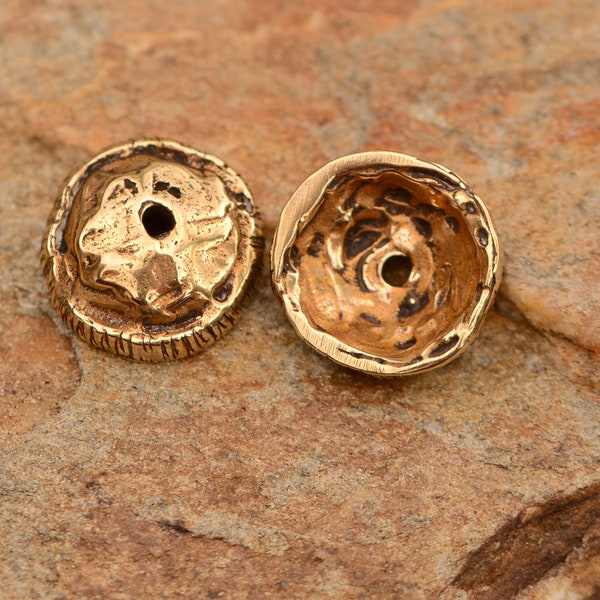 Bronze Bead Caps - Etsy
