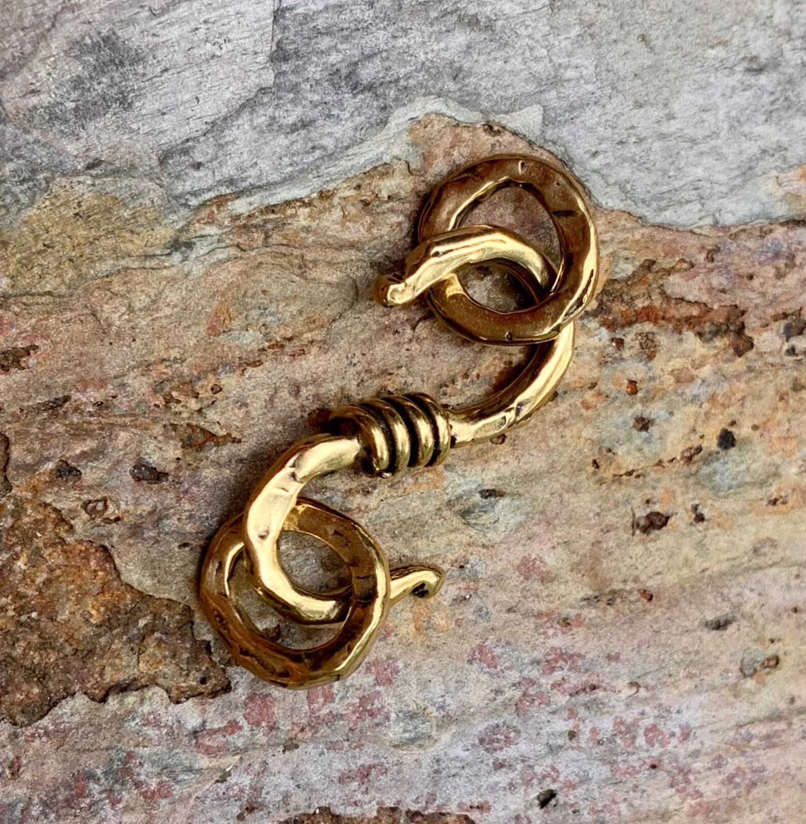 Bronze S Hook, Artisan Hook, (option Available to Add Jump Rings) LD ...