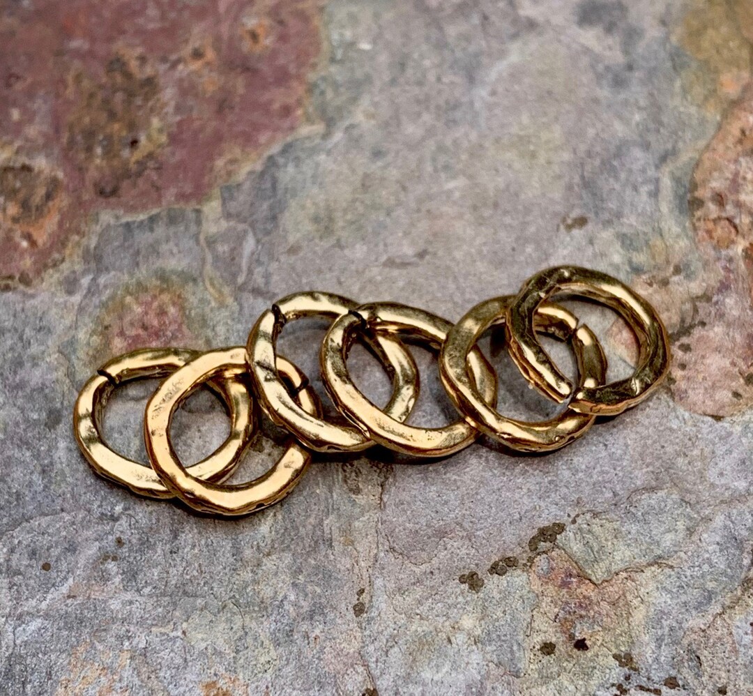 Open Jump Ring Set of Six in Gold Bronze LD-248A - Etsy