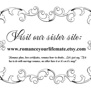 True Vintage Romance Certificate of Marriage/optional - Etsy