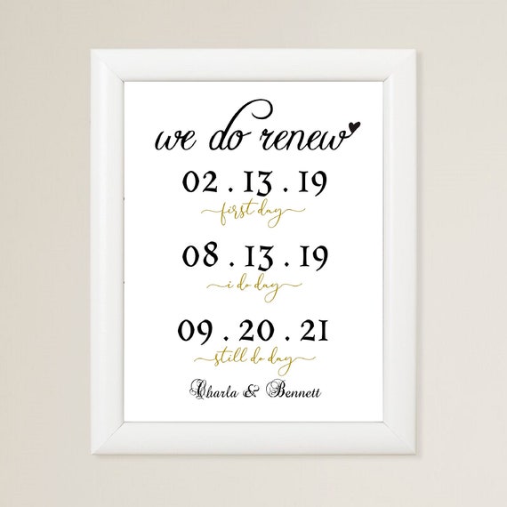 Editable Printable We Do Renew Sign 16 X 20/frame | Etsy