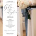 Classy Minimalist Wedding Program 1 Editable and Printable/4" X 11"/2 ...