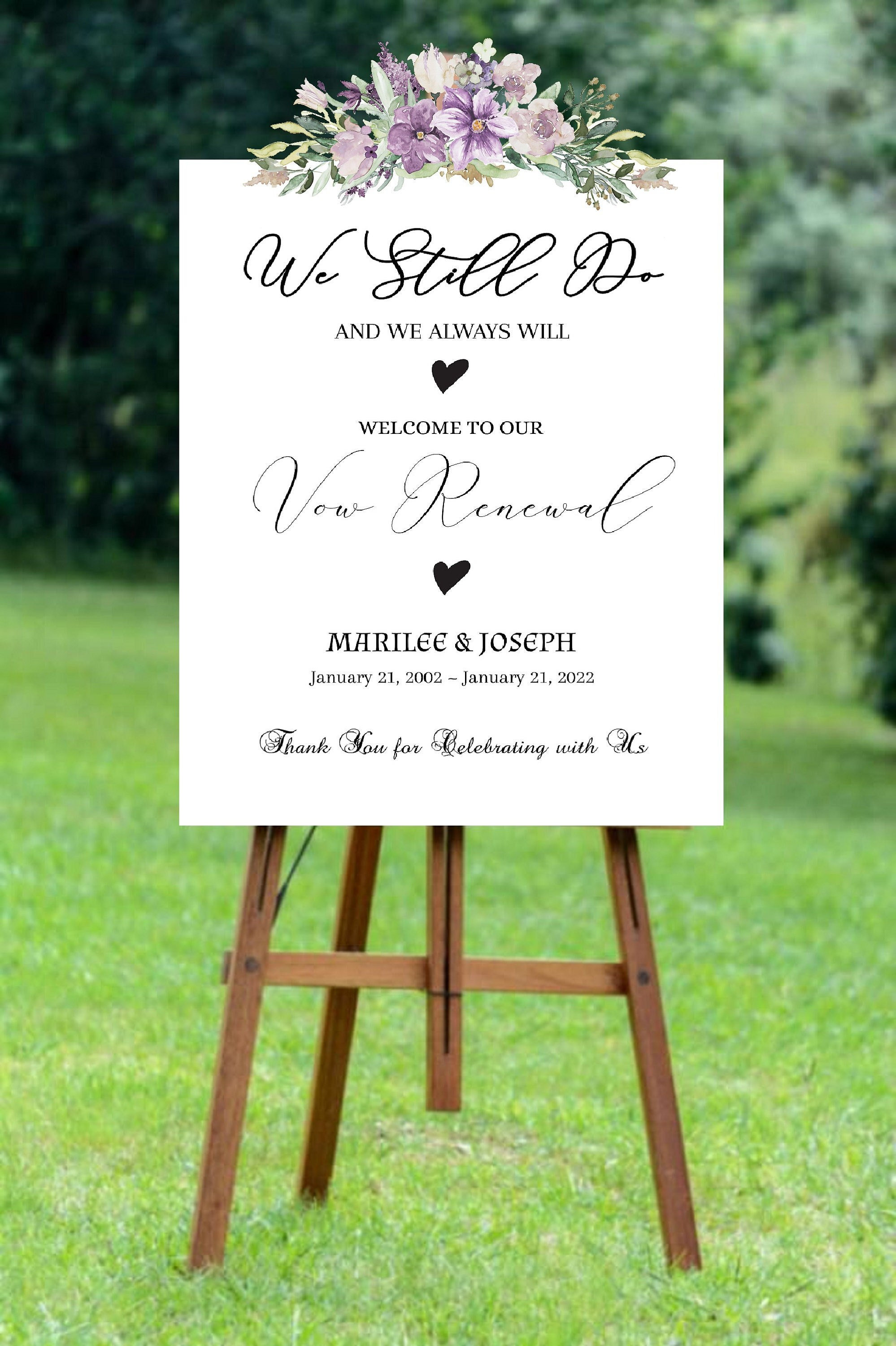 We Still Do Vow Renewal Sign Template 18x24/easy Corjl Editing/edit on ...