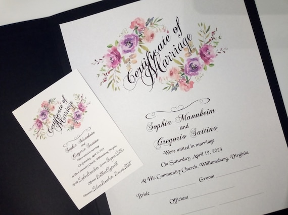 Rapturous Love Certificate of Marriage/optional Certificate | Etsy