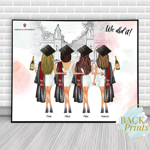 Indiana University Graduation Card - Etsy