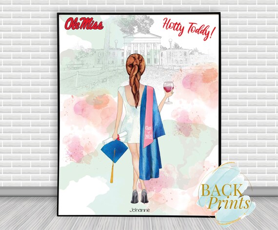 Ole Miss Graduation Gift Personalized Gift Ole Miss Print | Etsy