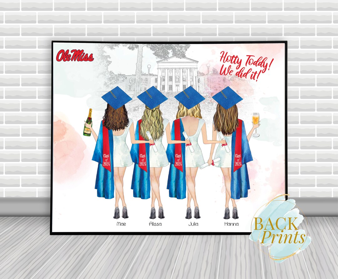 Ole Miss, Best Friends Graduation, Besties Graduation Gift ...