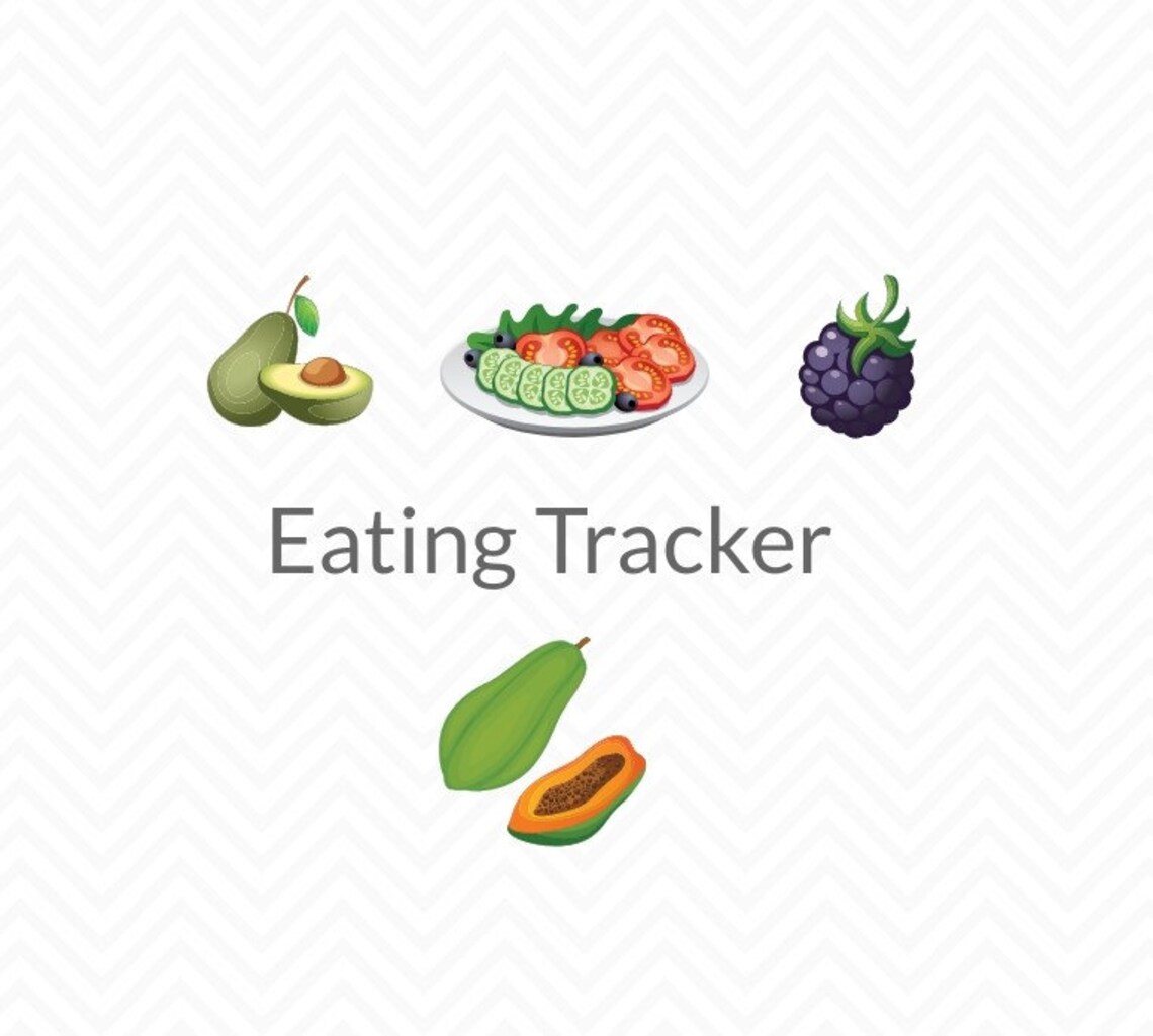 Printables Eating Tracker Printable Planner PDF Digital | Etsy