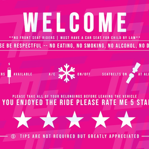 Printable Uber Sign - Etsy