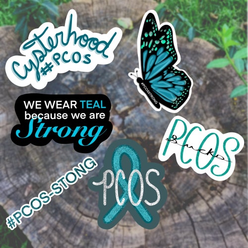 PCOS Awareness Sticker PCOS Stickers PCOS Awareness Kawaii - Etsy
