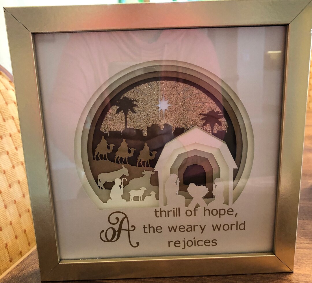 Nativity 3d Shadow Box - Etsy