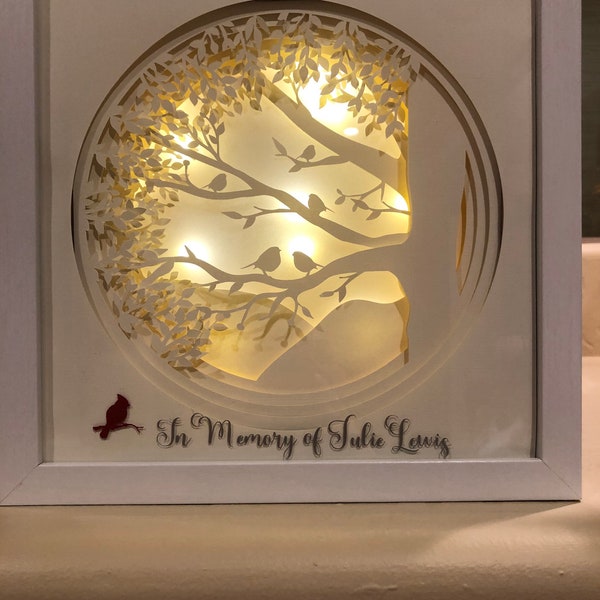 Cardinal Shadow Box - Etsy