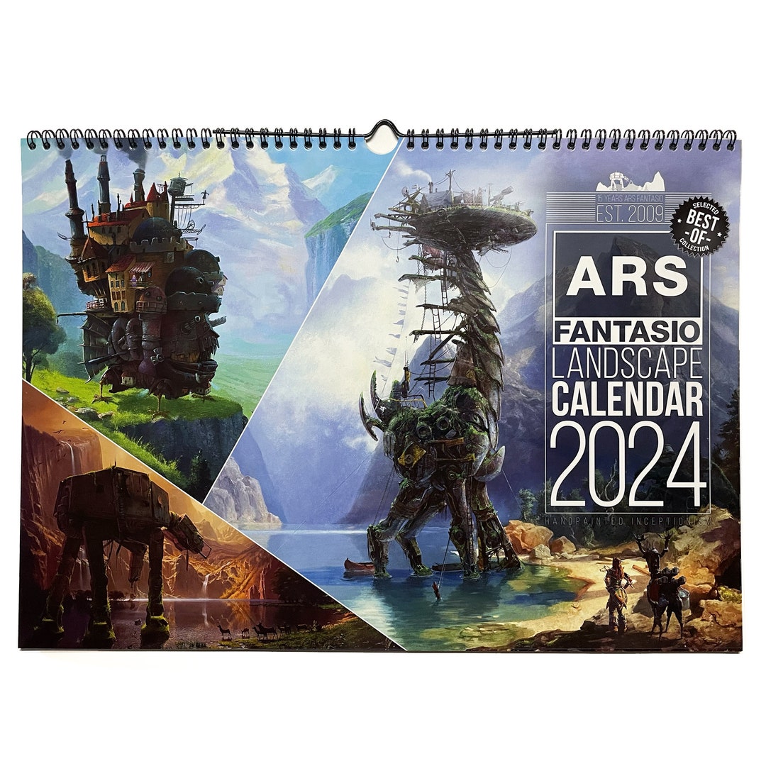 Ars Fantasio Calendar 2024, Landscape and Fantasy Paintings, Landscape ...